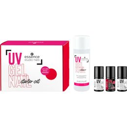 Essence Damen Nagellack-Set &raquo;studio nails UV GEL NAIL Starter Set&laquo; mit UV-Spezialisierung rot