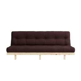Karup Design Schlafsofa &raquo;Lean 200 Schlafsofa, G&auml;stebett, Sofa mit Futonmatratze&laquo; Inkl. Futonmatratze, Liegefl&auml;che 130x200 cm, FSC zertifizierte Kiefer braun Bezug: