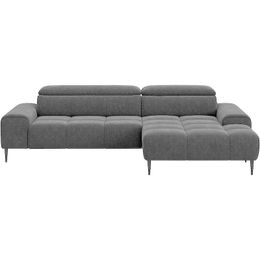 COTTA Ecksofa &raquo;Theo L-Form, B: 290 cm&laquo; mit Kopfteilverstellung, optional Sitztiefenverstellung 100% Polyester (PES)