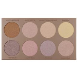 Luvia Cosmetics Damen Highlighter-Palette &raquo;Prime Glow - Essential Contouring Shades Vol. 1&laquo; 8 Farben bunt