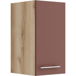 Optifit H&auml;ngeschrank &raquo;Bella&laquo; Breite 30 cm, 1 T&uuml;r, 1 Einlegeboden rot Holzwerkstoff