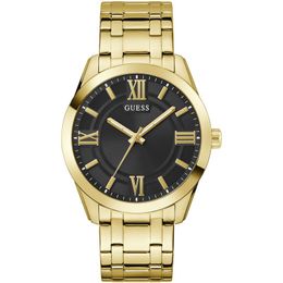 Guess Herren Quarzuhr &raquo;ELLIOT&laquo; Armbanduhr, Herrenuhr, Edelstahlarmband gold
