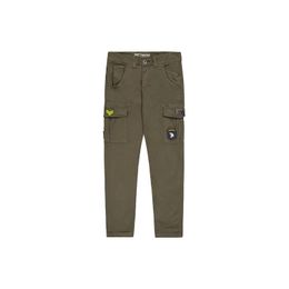Alpha Industries Damen Cargohose &raquo;Petrol Patch Pant&laquo; grau 38, Normalgr&ouml;&szlig;en