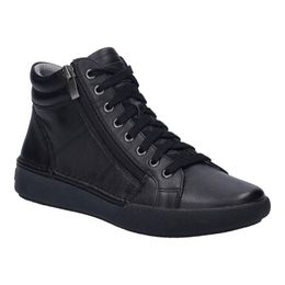 Josef Seibel Damen Sneaker &raquo;Claire 11&laquo; Schn&uuml;rboots, High Top Sneaker, Komfortschuh mit Lederinnensohle schwarz 37