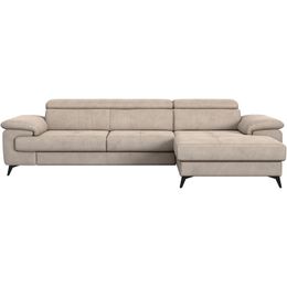 COTTA Ecksofa &raquo;Astra L-Form, B: 300 cm&laquo; mit Kopfteilverstellung, optional Bettfunktion & Bettkasten 100% Polyester (PES)
