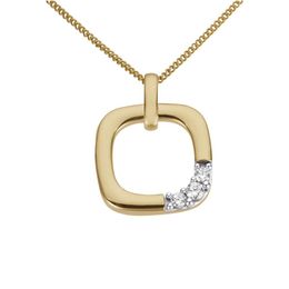 Firetti Damen Kettenanh&auml;nger &raquo;Schmuck Geschenk Gold 333 Halsschmuck Anh&auml;nger f&uuml;r Halskette&laquo; () mit Zirkonia (synth.) wei&szlig;