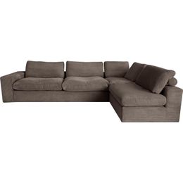 Alina Ecksofa &raquo;Sandy&laquo; mit losen Sitz und R&uuml;ckenkissen, in modernem Cordstoff braun Cord GCT (92% Polyester, 8% Nylon)