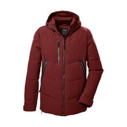 Killtec Herren Steppjacke &raquo;KOW 1 MN QLTD JCKT&laquo; Wasser- und windabweisende Funktionsjacke, Kapuze, recyceltes Material rot XL