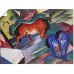 Artland &raquo;Rotes und blaues Pferd. 1912&laquo; Haustiere 1 Stk. tlg. ohne Rahmen bunt