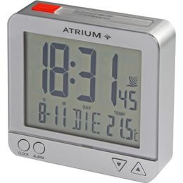 Atrium Funk-Reisewecker &raquo;A740-19&laquo; Reisewecker, Quarzwecker, Digitalwecker, Schlafzimmer, Snooze silber