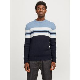 Jack & Jones Jack & Jones Herren Rundhalspullover &raquo;JJSANDER KNIT CREW NECK&laquo; blau S