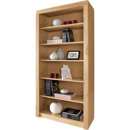 VOGL M&ouml;belfabrik B&uuml;cherregal &raquo;Toronto&laquo; in 2 H&ouml;hen, Breite 90 cm, teilmassiv, Made in Germany braun