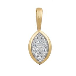 OROLINO Damen Kettenanh&auml;nger &raquo;585 Gold mit 6x Brillant 0,03ct.&laquo; () gelb