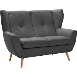 exxpo - sofa fashion 2-Sitzer &raquo;ALVESTA, Loungesofa, K&uuml;chensofa, hoher Sitzkomfort, Ohrenbackensofa&laquo; gem&uuml;tliche R&uuml;ckenlehne, mit Knopfheftung und hohen