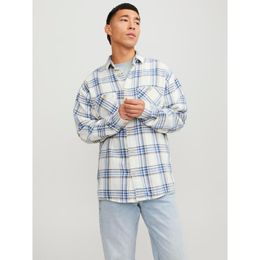 Jack & Jones Jack & Jones Herren Langarmhemd &raquo;JJEMICHAEL OVERSHIRT LS SN&laquo; wei&szlig; S, N-Gr