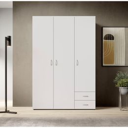 Schlafkontor Dreht&uuml;renschrank &raquo;Base Kleiderschrank Joe Garderobe Hochschrank W&auml;scheschrank&laquo;, Bega Schrank Schlafzimmer Bestseller wei&szlig; Holzwerkstoff