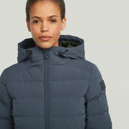 G-Star Raw G-Star Damen G-STAR Steppjacke &raquo;Foundation Padded Long&laquo; mit Kapuze leicht tailliert, lang geschnitten grau S (36)