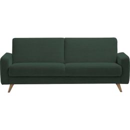 exxpo - sofa fashion 3-Sitzer &raquo;Samso, elegant und bequem, aktueller Cord Bezug, Kippcouch&laquo; hochwertige Verarbeitung, Schlafsofa inkl. Bettfunktion und