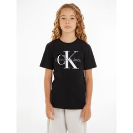 Calvin Klein Jeans Kinder T-Shirt &raquo;CK MONOGRAM SS T-SHIRT&laquo; f&uuml;r Kinder bis 16 Jahre schwarz 4 (104)