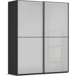 Rauch Schwebet&uuml;renschrank &raquo;Kleiderschrank Schrank Garderobe Schlafzimmerschrank SCALE-DUO&laquo; edle zweigeteilte T&uuml;ren Glas-Front mit 3 Zierleisten MADE 