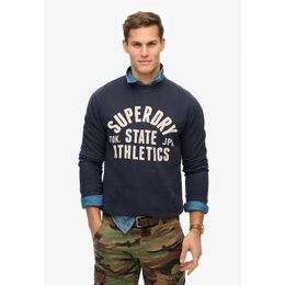 Superdry Herren Sweatshirt &raquo;ATHLETIC ESS CREW&laquo; blau M