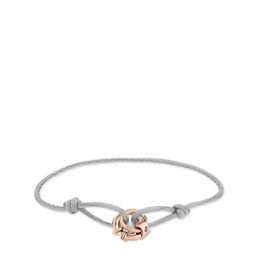 Liebeskind Berlin Damen Armband &raquo;Schmuck Geschenk Edelstahl Textil Armkette The D-Link Mini&laquo; rosa
