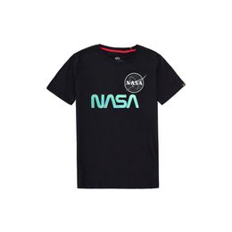 Alpha Industries Jungen T-Shirt &raquo;NASA Rainbow Refl. T Kids&laquo; schwarz 14