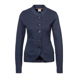 Ragwear Damen Sweatjacke &raquo;AVALINA O&laquo; maritimer Sweat-Blazer mit Kontrast-Details blau 3XL