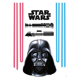 Komar Wandtattoo &raquo;Star Wars Darth Vader and Lightsaber - Gr&ouml;&szlig;e 50 x 70 cm&laquo; selbstklebend, Wandsticker, Kinderzimmer bunt Folie