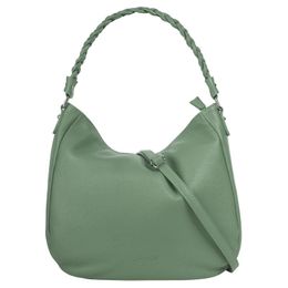 Samantha Look Damen Henkeltasche echt Leder, Made in Italy gr&uuml;n