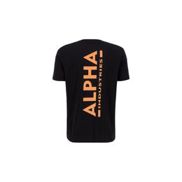 Alpha Industries Herren T-Shirt &raquo;Backprint T-Shirt Reflective Print&laquo; orange 3XL