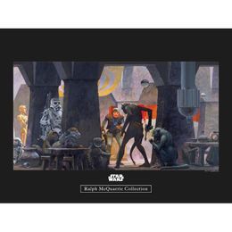 Komar Bild &raquo;Star Wars Classic RMQ Mos Eisley Streets&laquo; Star Wars 1 Stk. tlg. Wandbild zur Dekoration im Kinderzimmer - ohne Rahmen bunt Holz, Papier
