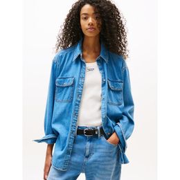 Tommy Jeans Damen Jeansbluse &raquo;LS RELAXED DENIM SHIRT EXT&laquo; blau S (36)