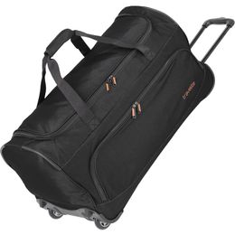 Travelite Herren Travelite Reisetasche &raquo;Basics Fresh, 71 cm, schwarz&laquo; Duffle Bag Reisegep&auml;ck Reisebag mit Rollen schwarz