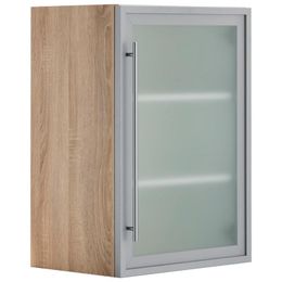 Optifit Glash&auml;ngeschrank, Breite 50 cm silber