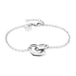 Tamaris Damen Armband &raquo;Schmuck Geschenk Edelstahl Armkette Organic Shapes&laquo; silber