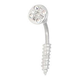 Vivance Damen Bauchnabelpiercing &raquo;twisted piercing&laquo; silber