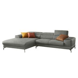 W.Schillig Ecksofa &raquo;Piedroo, Designsofa mit tollem Sitzkomfort, elegant und bequem, L-Form&laquo; Kopfteilverstellung, wahlweise mit Sitztiefenverstellung, 