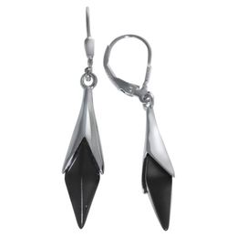 Vivance Damen Paar Ohrh&auml;nger &raquo;925/- Sterling Silber synth. Onyx&laquo; wei&szlig;