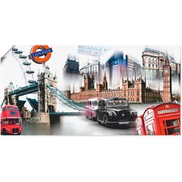 Artland Wandbild &raquo;London Skyline Collage IV&laquo; Gro&szlig;britannien 1 Stk. tlg. als Leinwandbild, Poster in verschied. Gr&ouml;&szlig;en bunt