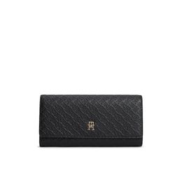 Tommy Hilfiger Damen Geldb&ouml;rse &raquo;TH ICON LRG FLAP WALLET MONO&laquo; Damen Geldbeutel, Portemonnaie mit TH-Schmucklogo