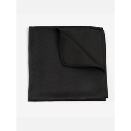 MONTI Herren MONTI Einstecktuch &raquo;RENZO&laquo; aus reiner Seide mit eleganter Twill-Struktur &ndash; 30 x 30 cm schwarz