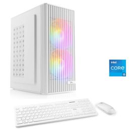 CSL PC &raquo;Spectrum V25120W&laquo; wei&szlig; Inkl. Maus, Tastatur, 300 MBit/s WLAN-Karte