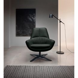 BETYPE Drehsessel &raquo;Be Organic Standard Back, Loungesessel&laquo; in elegantem Design mit Drehfunktion schwarz 100% Echtleder