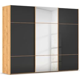 Rauch Schwebet&uuml;renschrank &raquo;Kleiderschrank Schrank Garderobe Schlafzimmerschrank SCALE-TRIO&laquo; edle dreigeteilte Front mit 2 Zierleisten Spiegel/Glas 