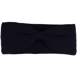 Zwillingsherz Damen Stirnband &raquo;"Knoten"&laquo; Cashmere, Feinstrick blau