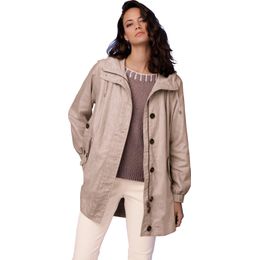 CREATION L PREMIUM Damen Parka mit 30% Leinen sesam Gr&ouml;&szlig;e 38