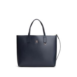 Tommy Hilfiger Damen Satchel &raquo;TH ICON SATCHEL&laquo;, Damen Umh&auml;ngetasche, Tragetasche mit Innentasche blau