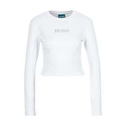 Hugo Blue Damen HUGO Blue Langarmshirt &raquo;Della&laquo; mit Rundhalsausschnitt schwarz XXL