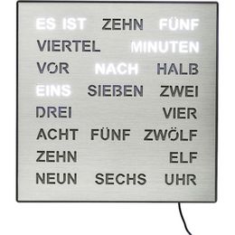 AMS Unisex AMS Tischuhr &raquo;T1234&laquo; Made in Germany,B&uuml;ro,Wohnzimmer,Esszimmer, als Wanduhr nutzbar schwarz